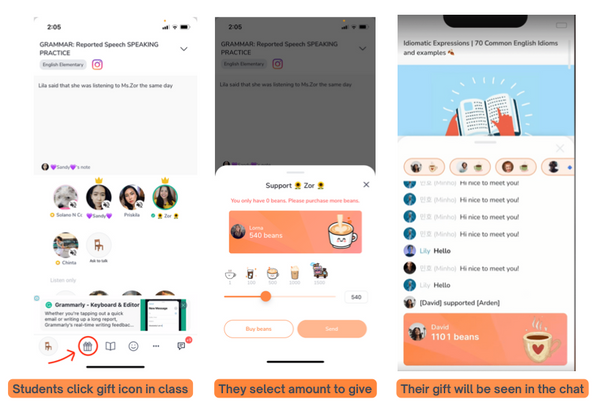 How to earn and give beans in Hilokal